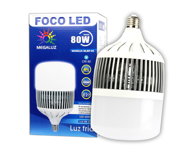 (S30W80) FOCO LED INDUSTRIAL MEGALUZ 80W | GRUPO AMARO